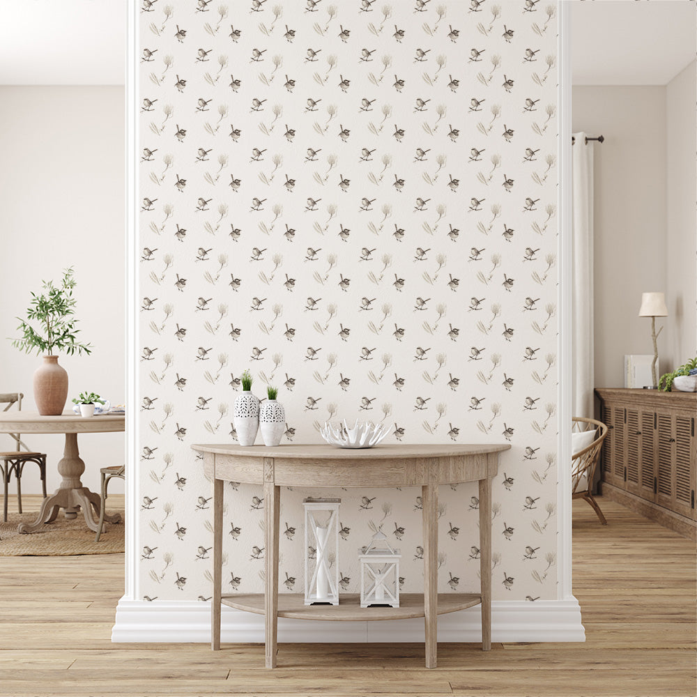 Blue Wren, Style B, Wallpaper |Wallpaper self adhesive removable ...
