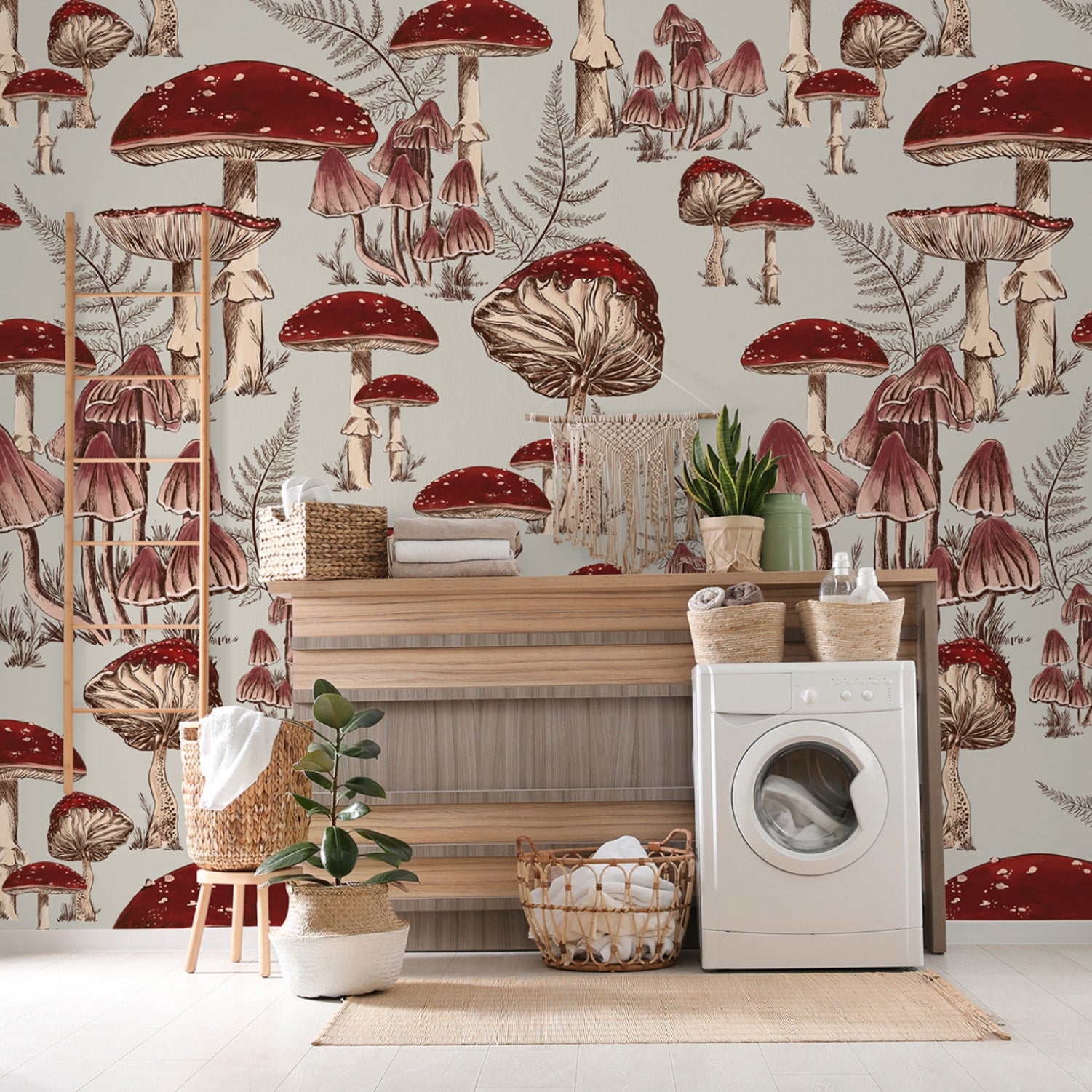 Cloud Toadstool, Wallpaper Eco-friendly Peel & Stick removable