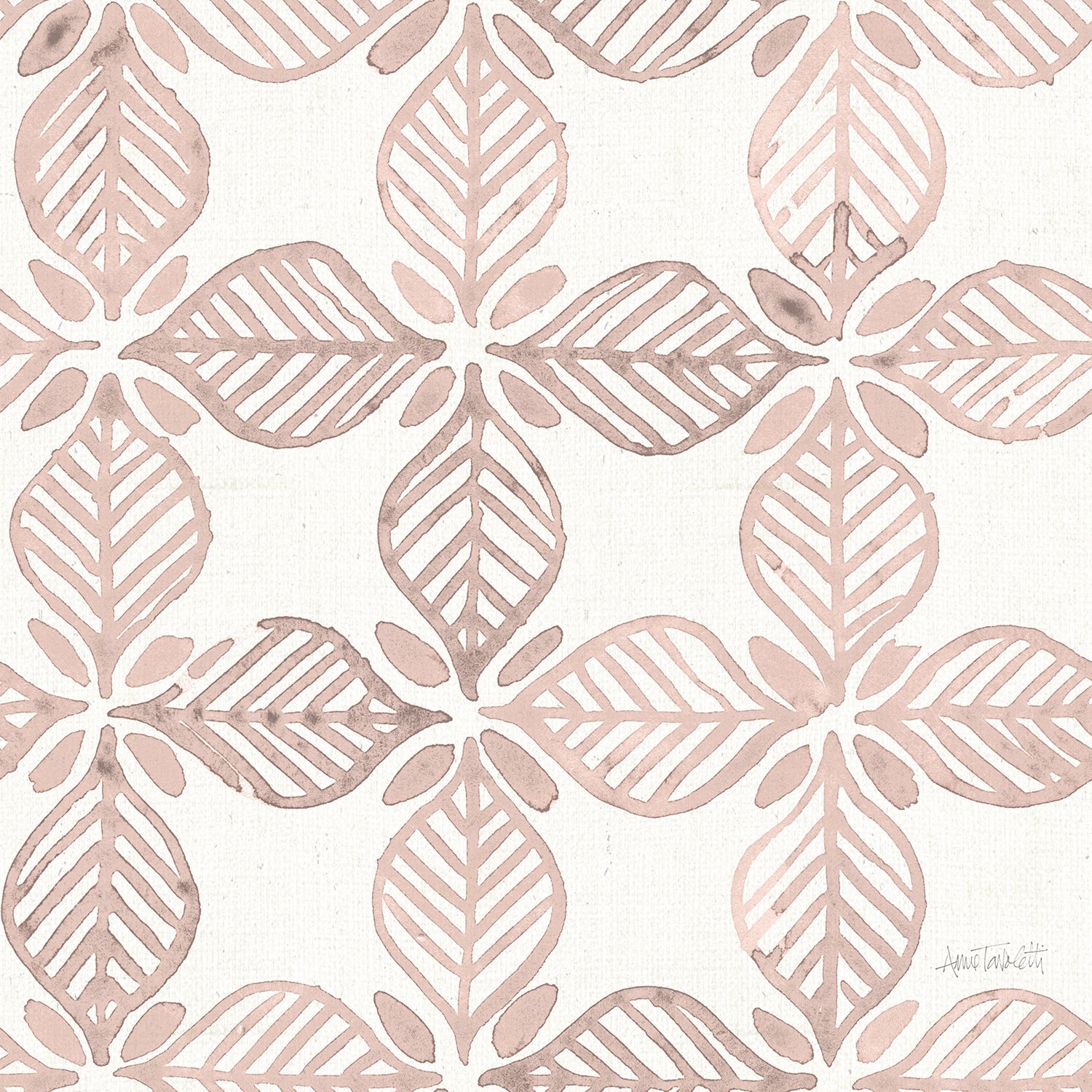 Fresh Farmhouse Pattern Pink, Wallpaper Eco-friendly Peel & Stick