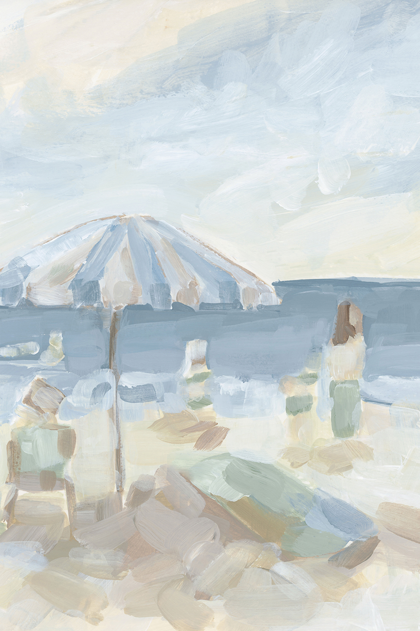 Sunlit Shores , By Emily Wood,Wall Art Canvas Print, Poster,Range of