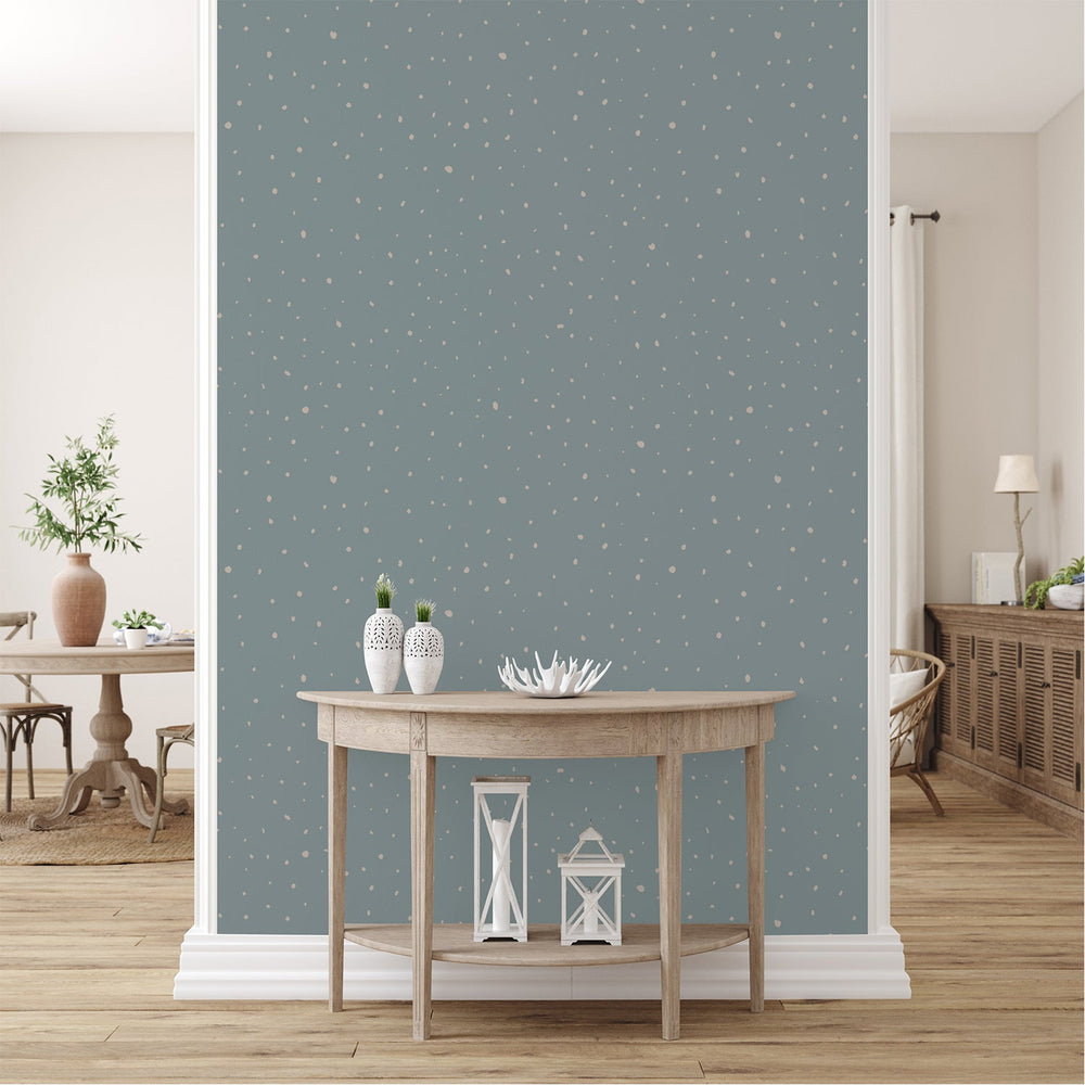 Little Mess Dots Blue, Wallpaper Eco-friendly Peel & Stick removable