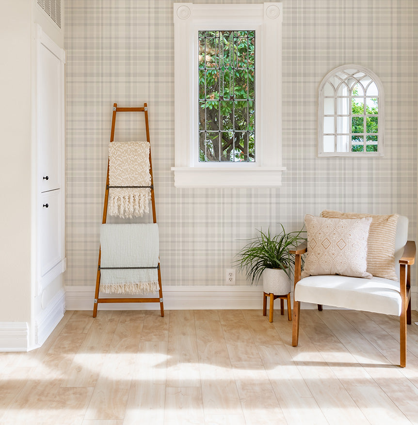 Plaid Tartan Green Wallpaper |Wallpaper self adhesive removable – Gioia ...