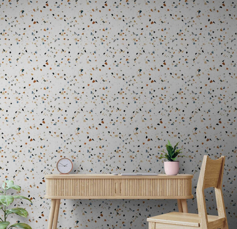 Spackle Terrazzo Wallpaper Eco-friendly Peel & Stick removable