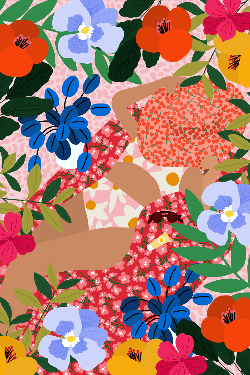 Sleeping Under the Sun , By Rafaela Mascaro,Wall Art Canvas Print,