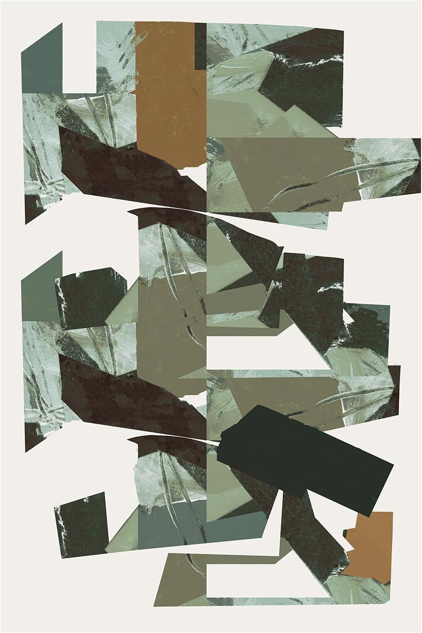 Green Endeavour , Style C, By Cartissi,Wall Art Canvas Print,