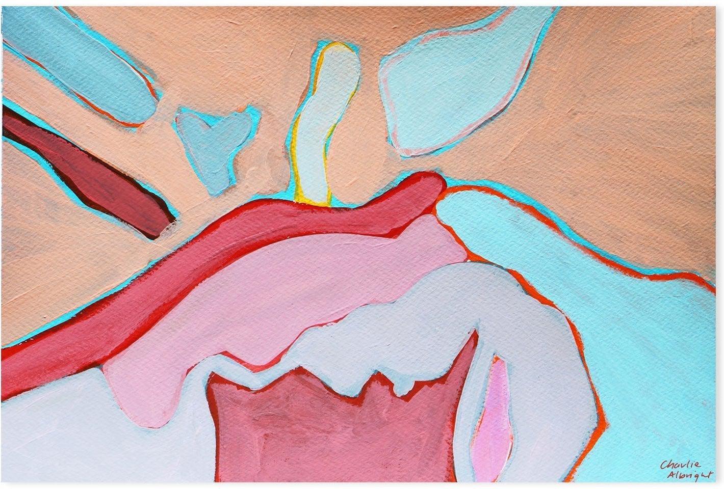 Abstract Land , By Moments By Charlie |Wall Art Print Framed Canvas