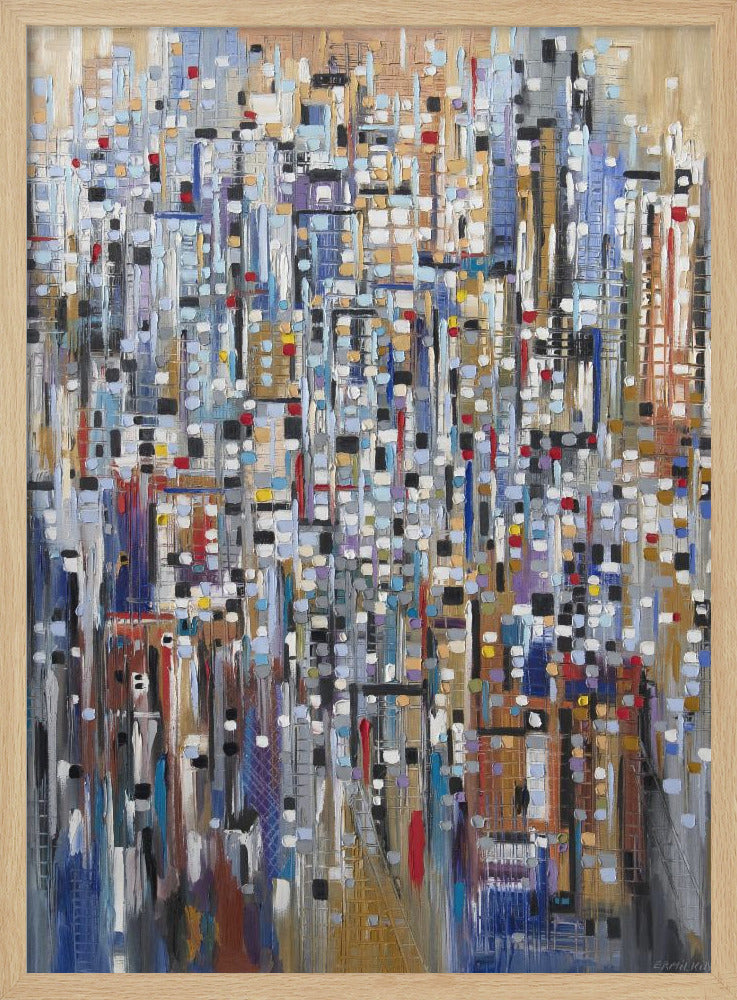 Abstract Life , By Ekaterina Ermilkina,Wall Art Canvas Print,
