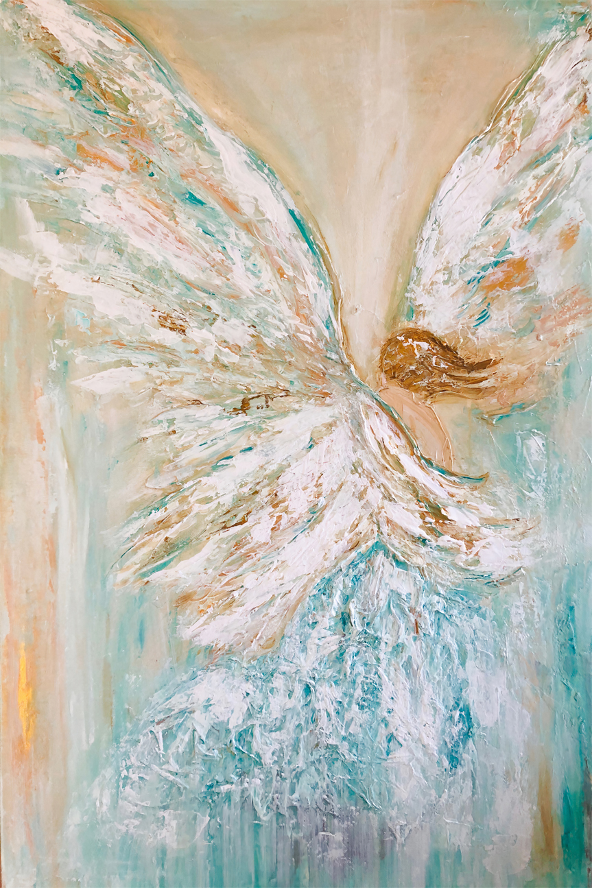 Archangel Raphael , By Lori Burke,Wall Art Canvas Print, Poster,Range