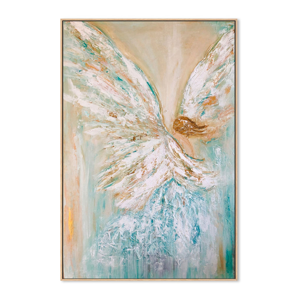Archangel Raphael , By Lori Burke |Wall Art Print Framed Canvas Poster – Gioia Wall Art