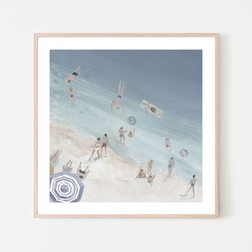 Blue Beach , By Avery Tillmon |Wall Art Print Framed Canvas Poster ...