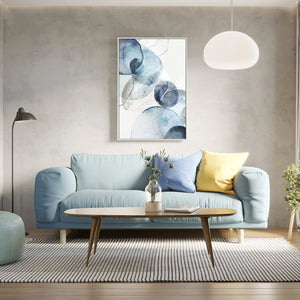 Blue Stone , By Dear Musketeer Studio,Wall Art Canvas Print,