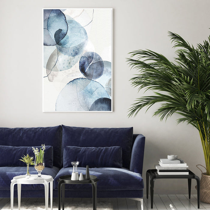 Blue Stone , By Dear Musketeer Studio,Wall Art Canvas Print,