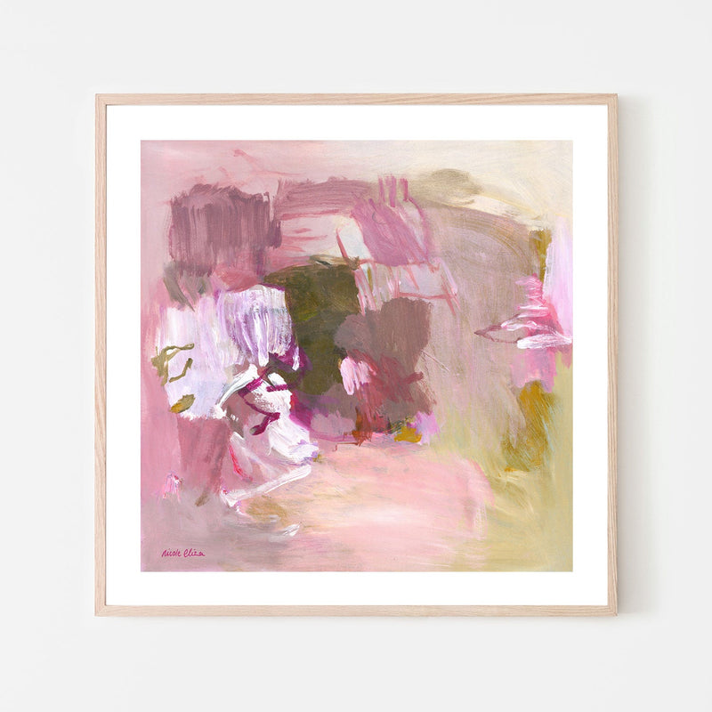 Blush Aura , By Nicole Eliza,Wall Art Canvas Print, Poster,Range of