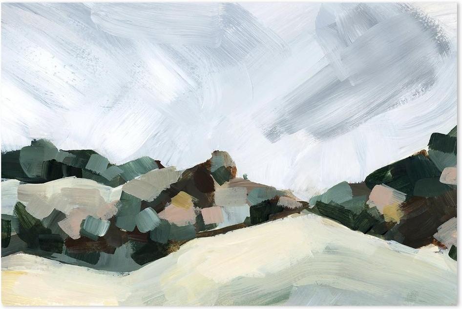 Bucolic Landscape, Style A , By Emily Wood |Wall Art Print Framed