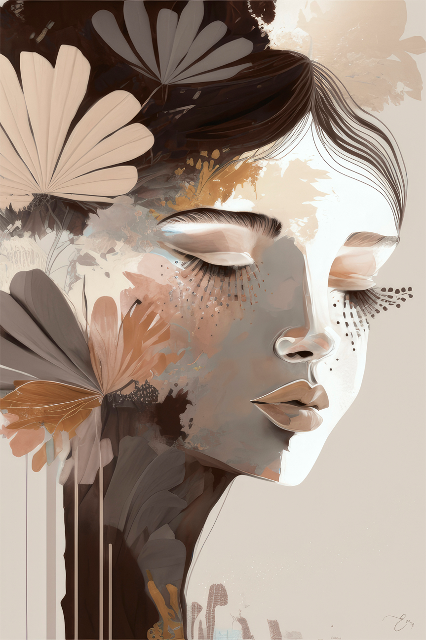 Celeste, Style B, By Bella Eve |Wall Art Print Framed Canvas Poster