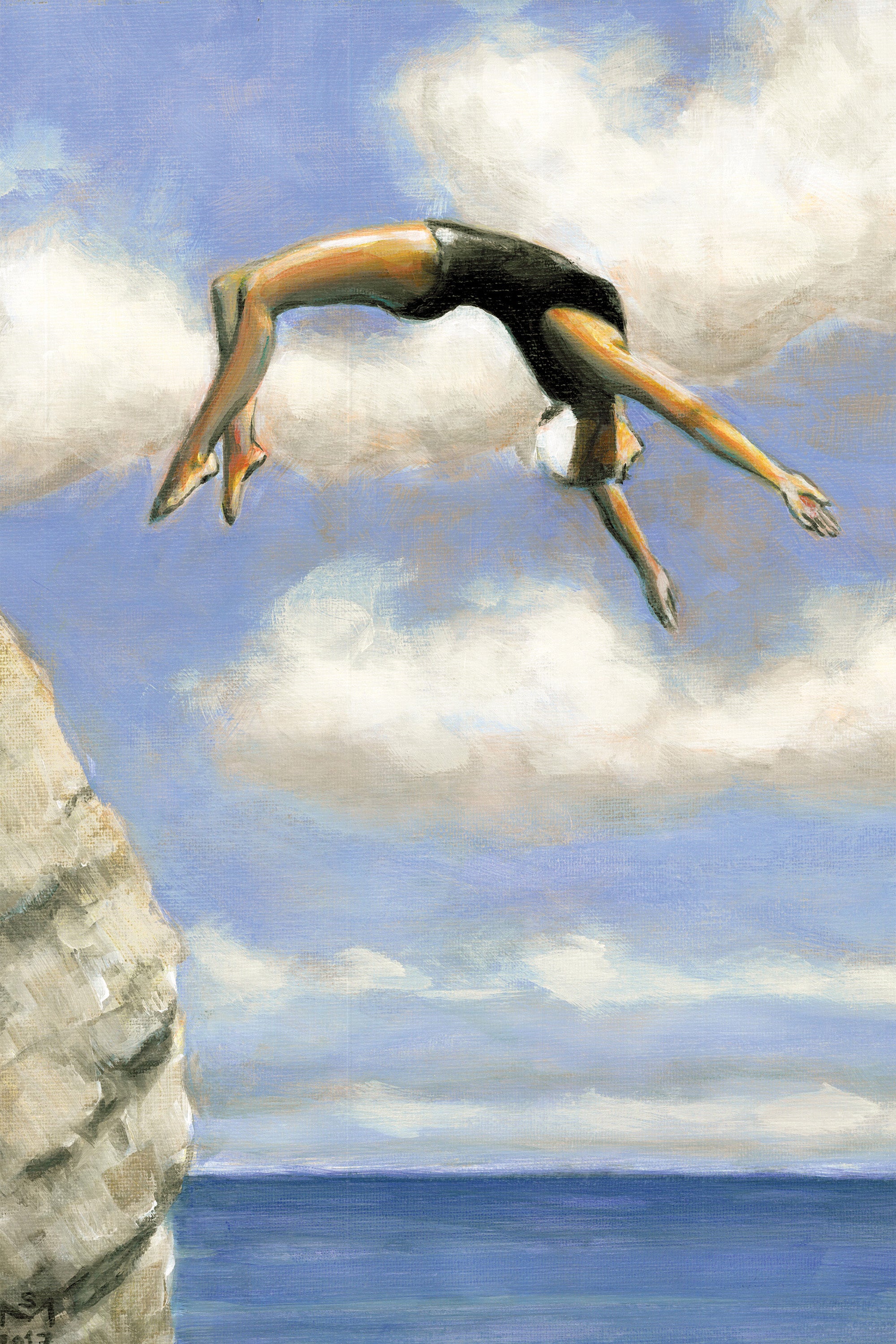 Cliff Diving|Canvas Wall Art Print,Poster Print