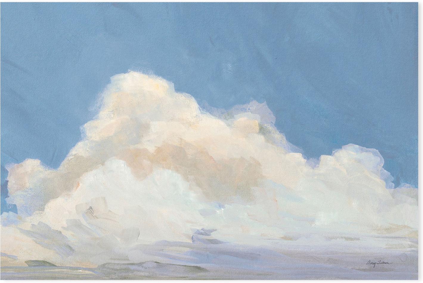 Clouds Over Low Tide , By Avery Tillmon,Wall Art Canvas Print,