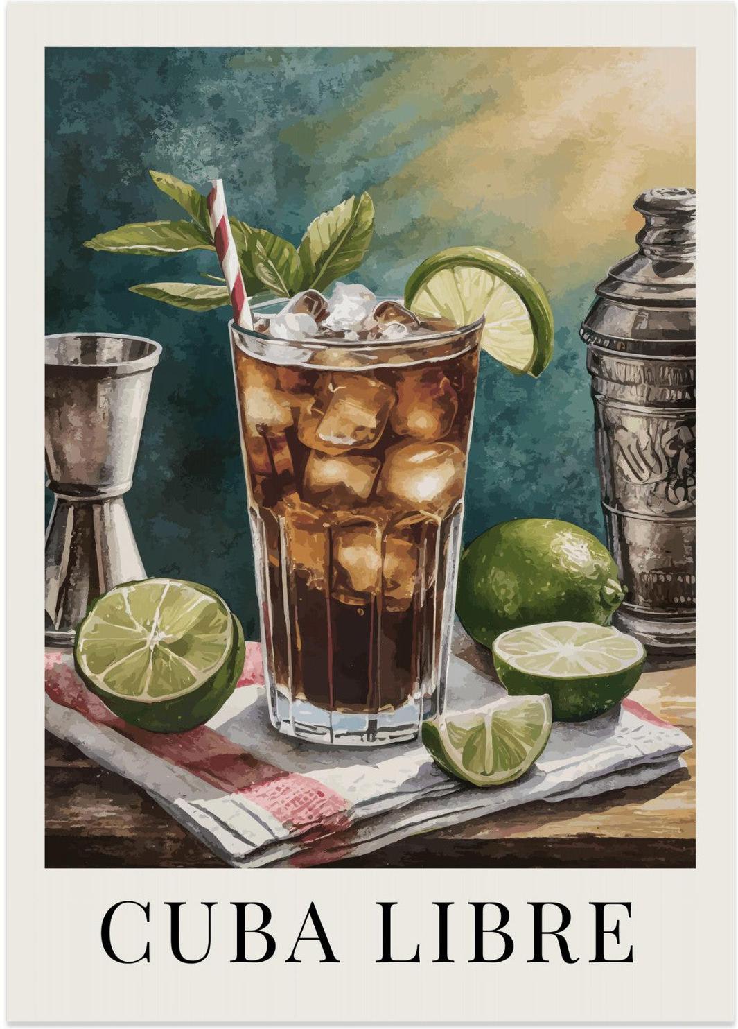 Cuba Libre , By Andreas Magnusson,Wall Art Canvas Print, Poster,Range