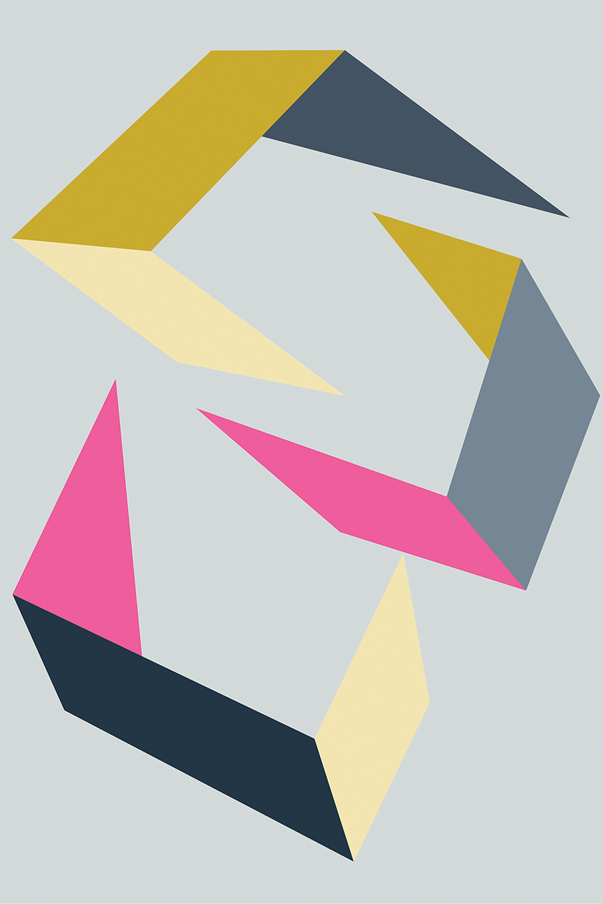 Dancing Shapes |Wall Art Print Framed Canvas Poster