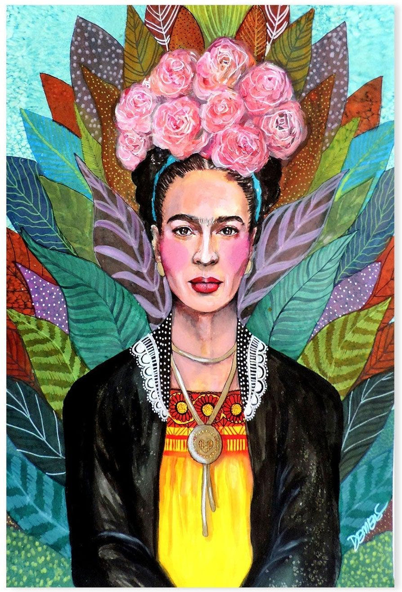 Diosa Mexicana By Sylvie Demers Wall Art Print Framed Canvas Poster