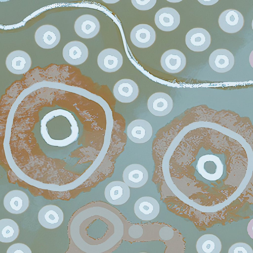 Earth’s Gathering, Blue Tones , By Tulearah Shield |Wall Art Print ...