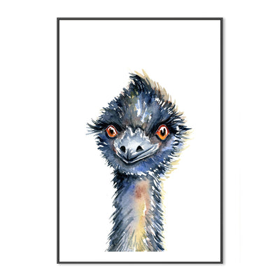 Emu , By Jessie Mitchelson |Wall Art Print Framed Canvas Poster