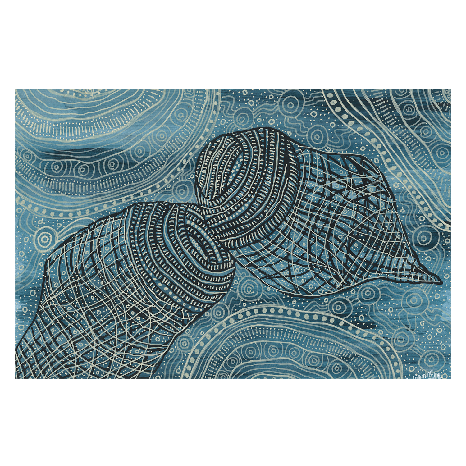 Fish Traps , By Julianne Wade,Wall Art Canvas Print, Poster,Range of