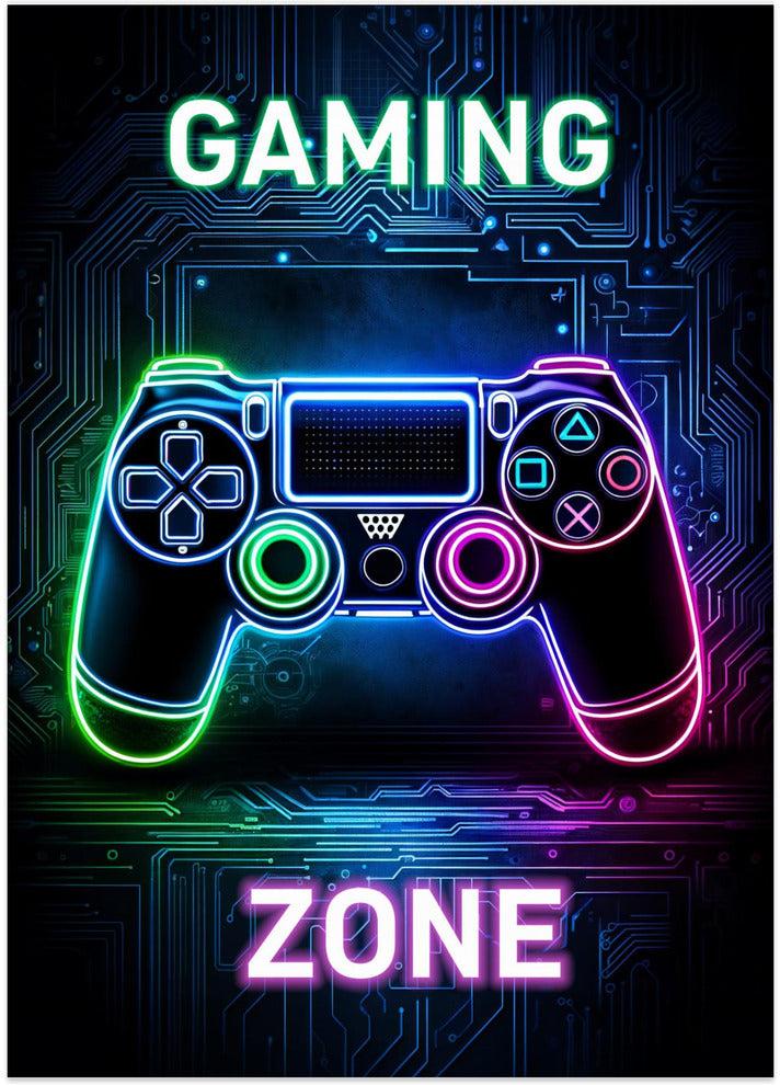 Gaming Zone |Wall Art Print Framed Canvas Poster