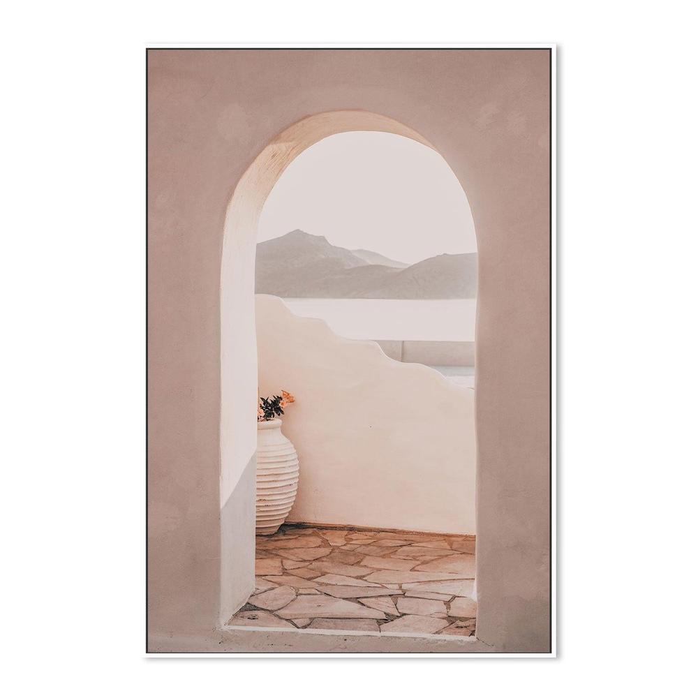 Greek Arch Door,Wall Art Canvas Print, Poster,Range of Sizes