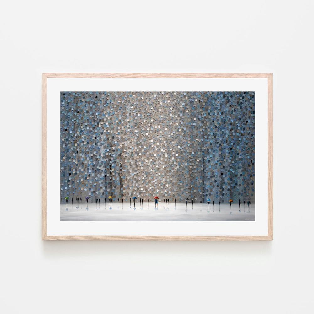 Infinity Rain |Wall Art Print Framed Canvas Poster – Gioia Wall Art