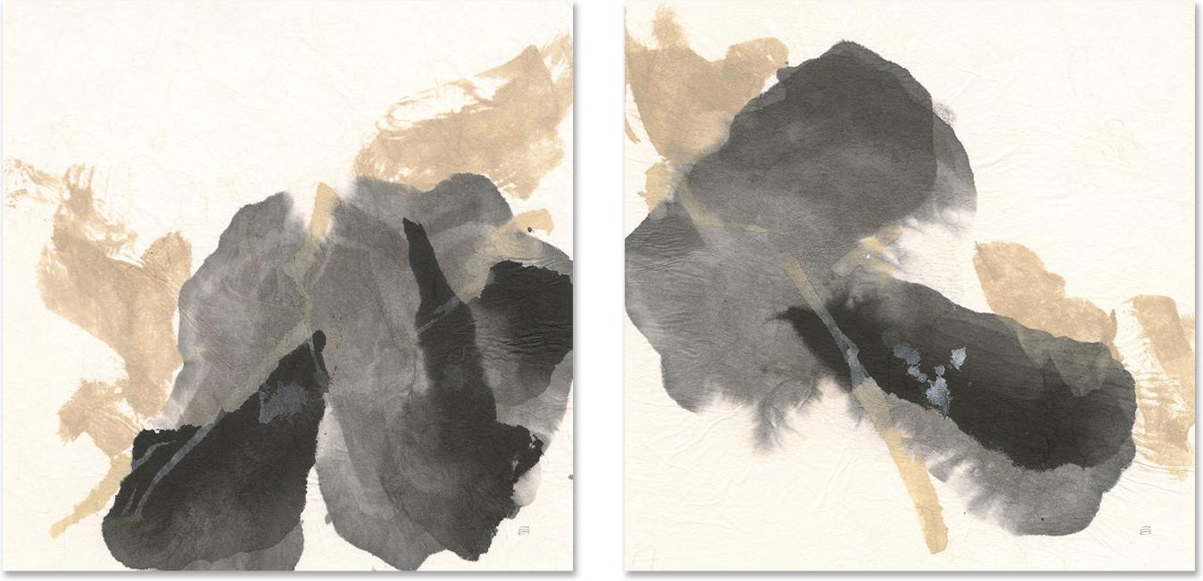 Ink Flow, Set of 2 , By Chris Paschke |Wall Art Print Framed Canvas