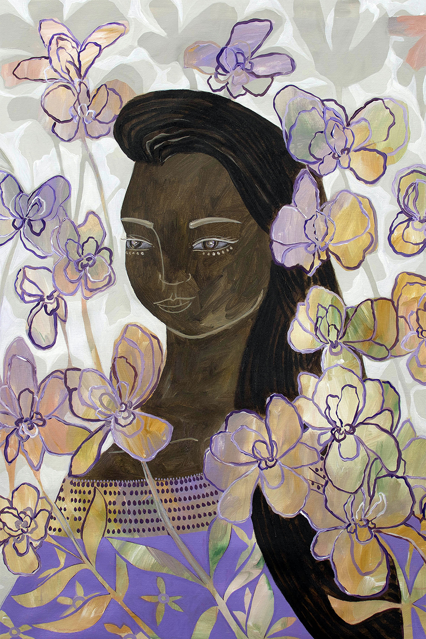 Iris Mae , By Amanda Skye,Wall Art Canvas Print, Poster,Range of Sizes