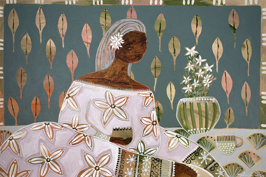 Jacqui's Jasmin , By Amanda Skye,Wall Art Canvas Print, Poster,Range