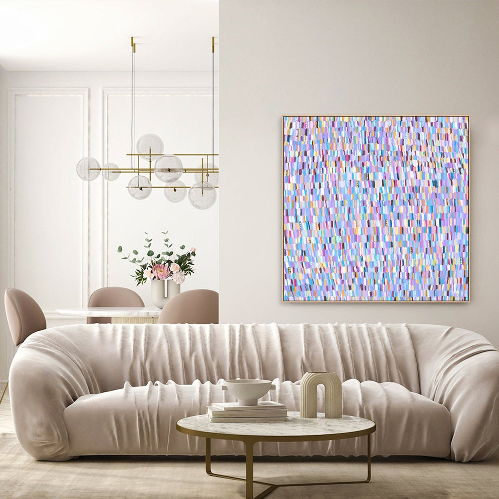 Lavender Shower, By Bri Chelman , By Bri Chelman,Wall Art Canvas