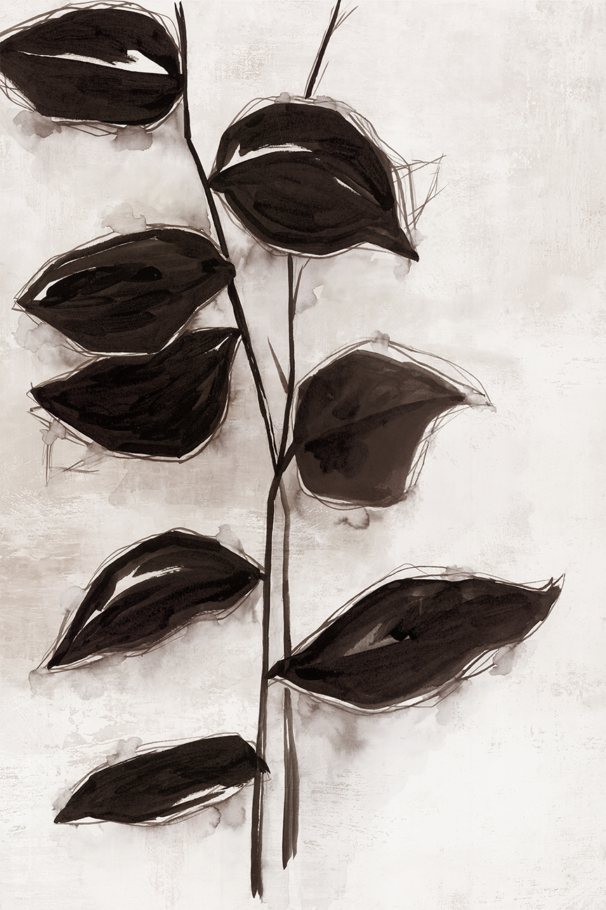 Leaves, Style A , By Eva Watts,Wall Art Canvas Print, Poster,Range of