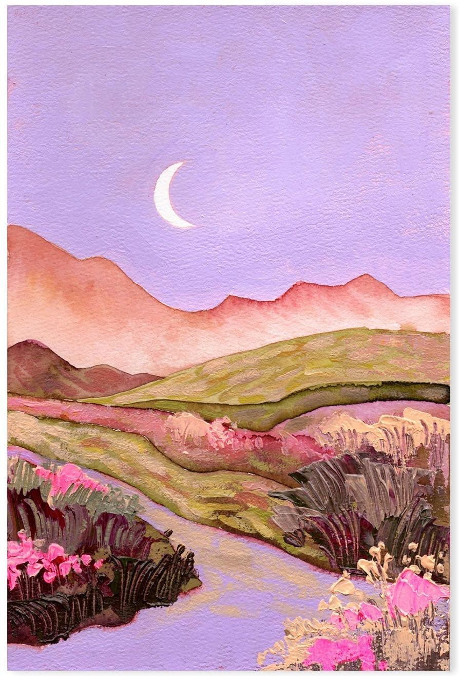 Lilac Sky , By Ekaterina Prisich,Wall Art Canvas Print, Poster,Range