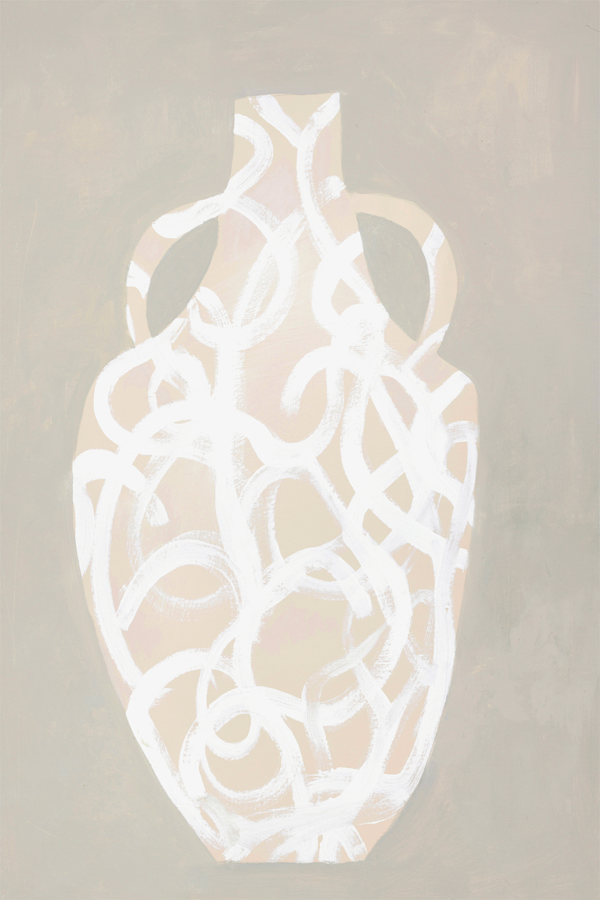 Loopy Vase , By Design Fabrikken |Wall Art Print Framed Canvas Poster