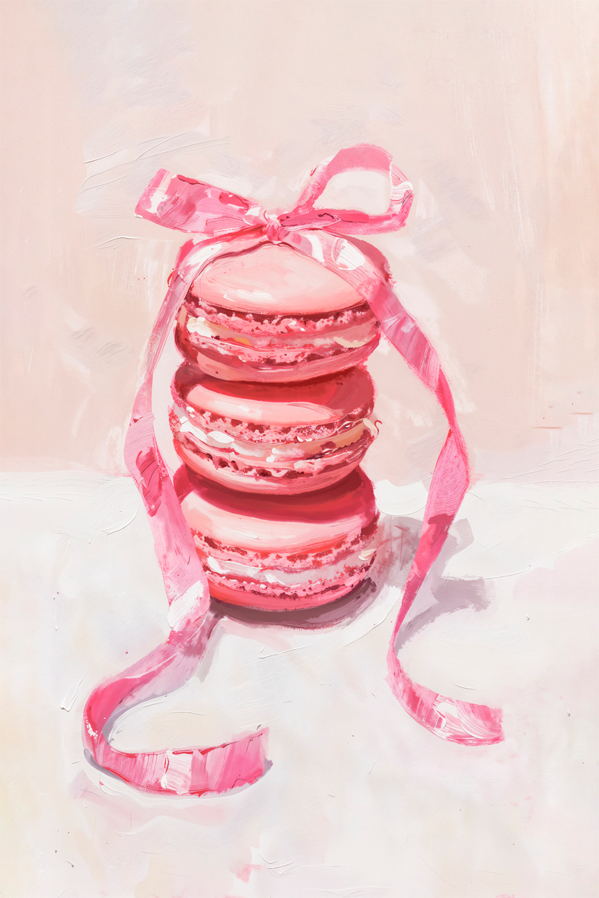 Macaroon , By Lady Hana |Wall Art Print Framed Canvas Poster