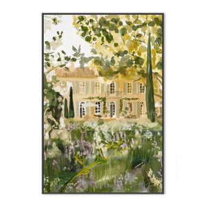 Magical French Garden , By Ekaterina Zagorska,Wall Art Canvas Print,