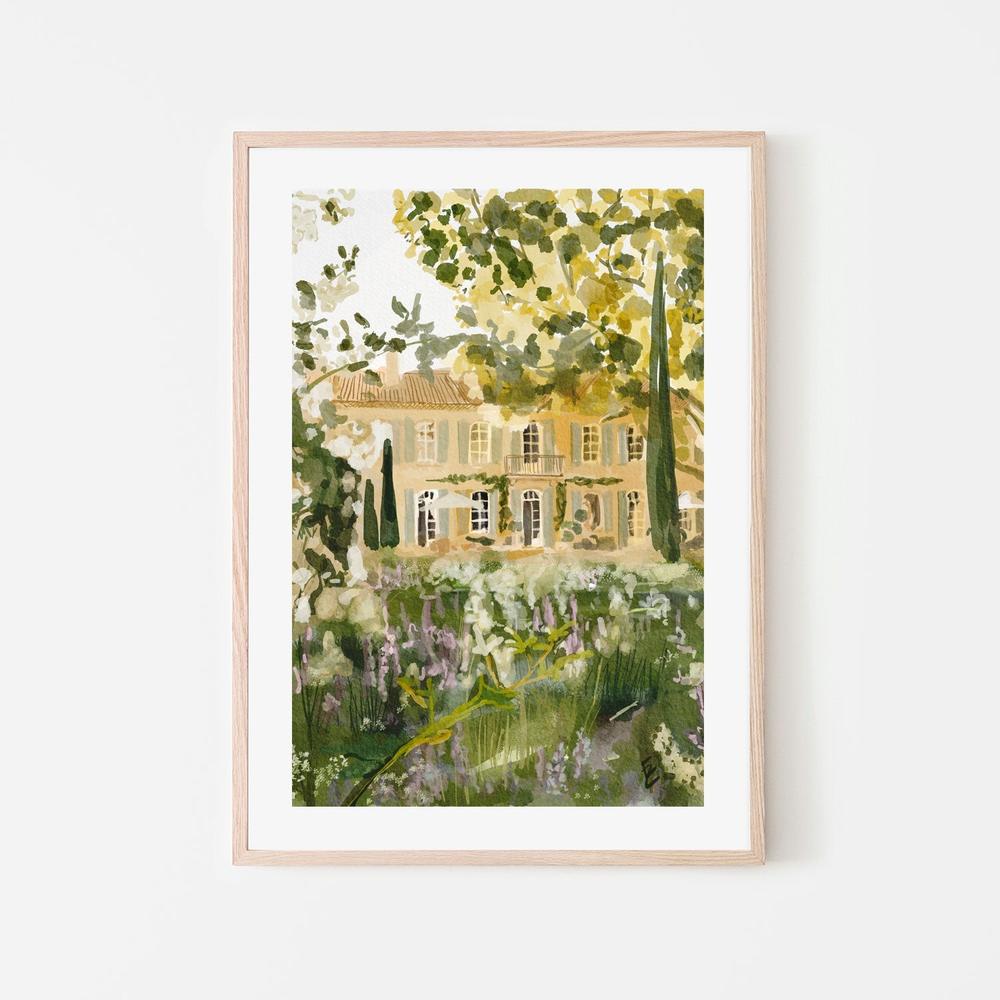 Magical French Garden , By Ekaterina Zagorska,Wall Art Canvas Print,
