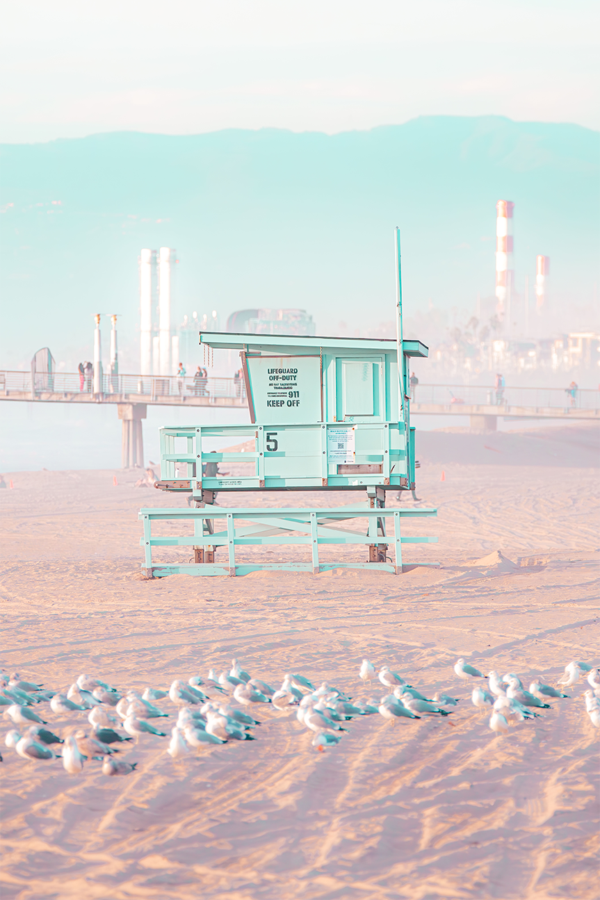 Malibu Lookout , By Richard Podgurski,Wall Art Canvas Print,