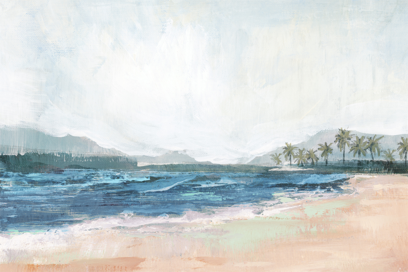 Mediterranean Escape, Style B , By Nina Blue,Wall Art Canvas Print,