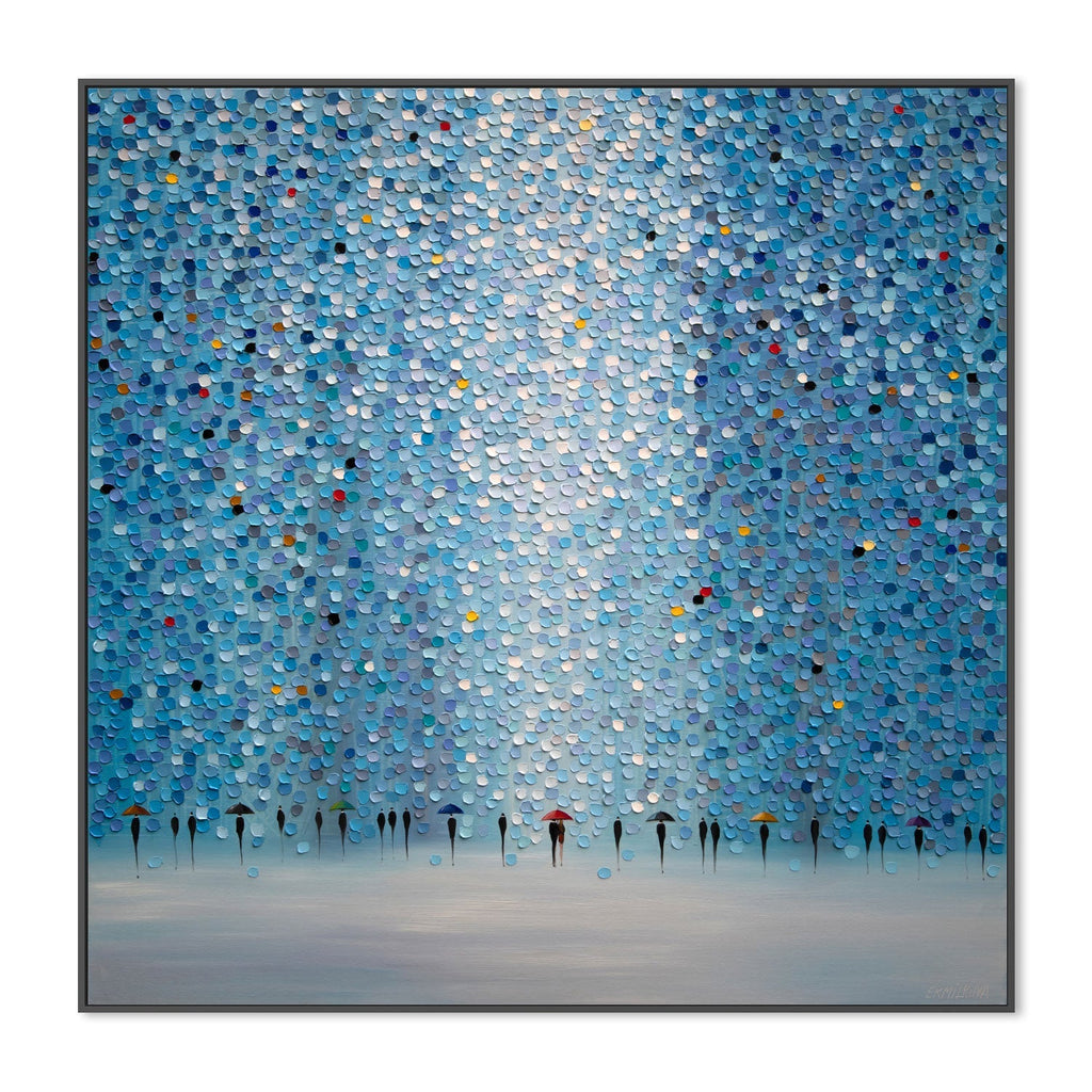 Moonlight Rain |Wall Art Print Framed Canvas Poster – Gioia Wall Art