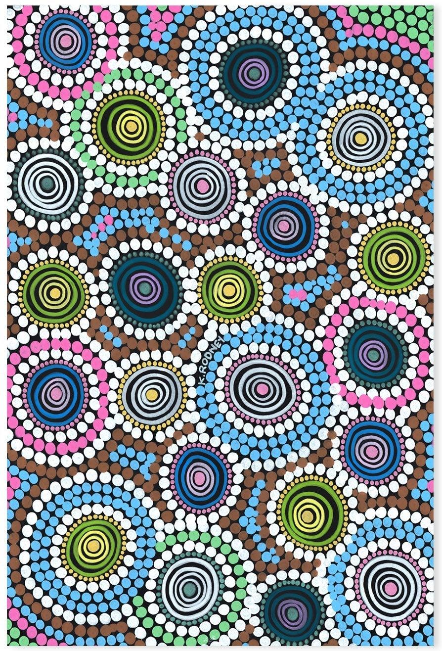 Moort Circles , By Kristy Rodney,Wall Art Canvas Print, Poster,Range