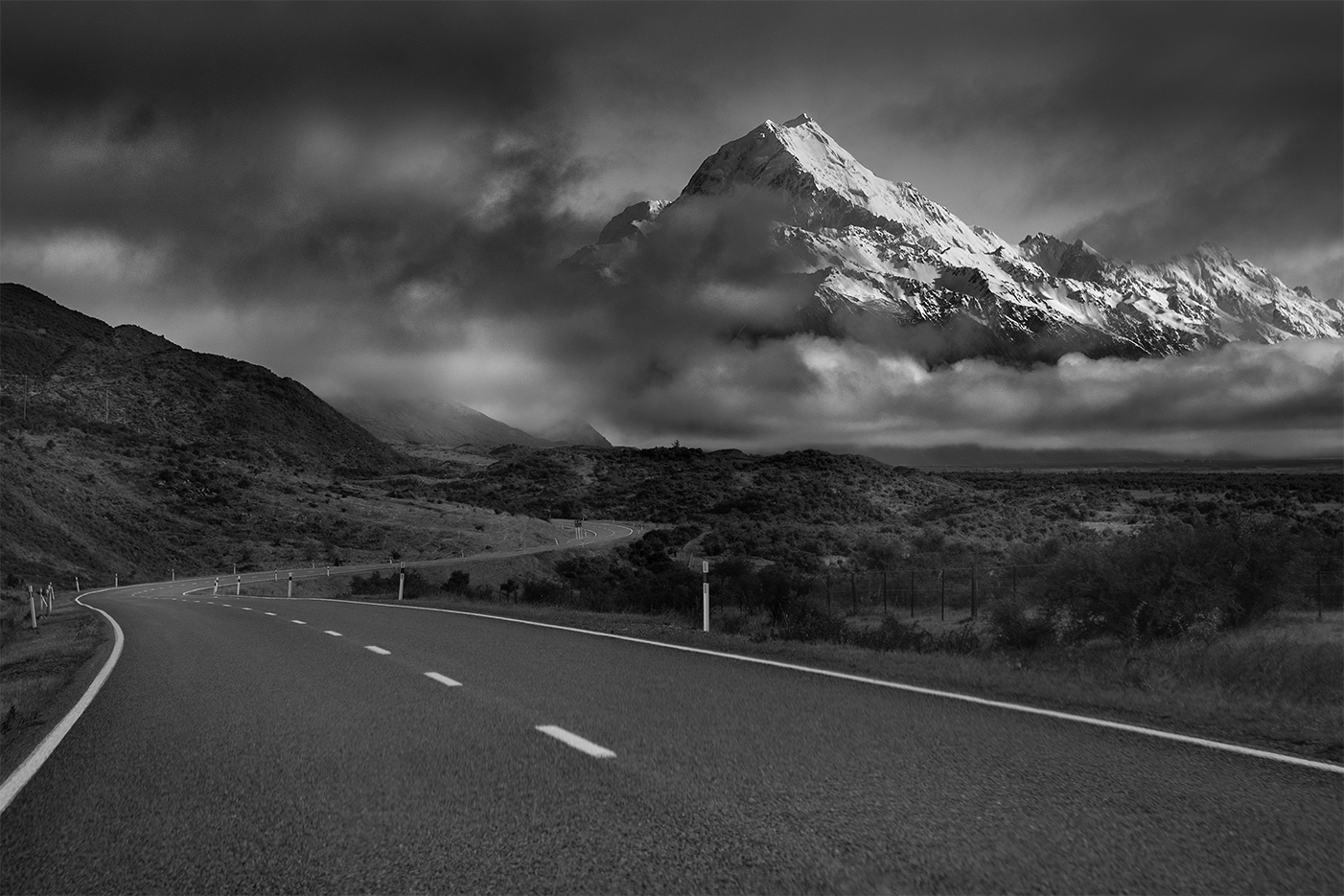 Mt. Cook, New Zealand , By Christopher Cann,Wall Art Canvas Print,