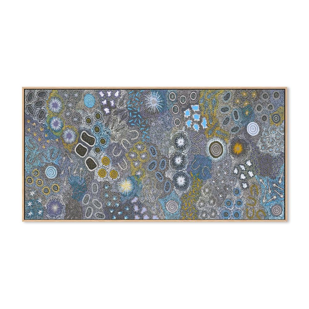 My Great Great Grandmothers Land, Style E, Blue Tone , By Azeza