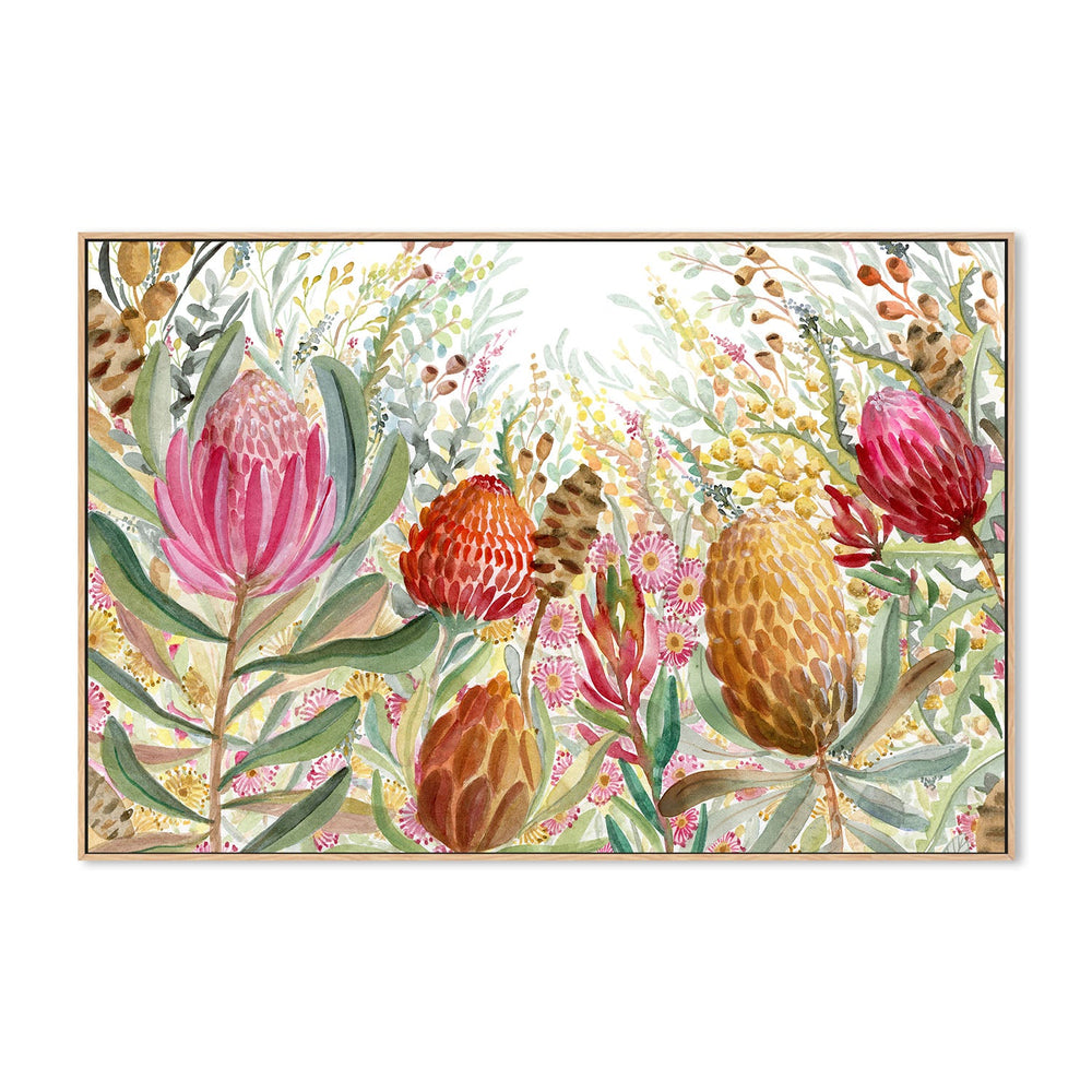 Native Landscape , By Jessie Mitchelson,Wall Art Canvas Print,