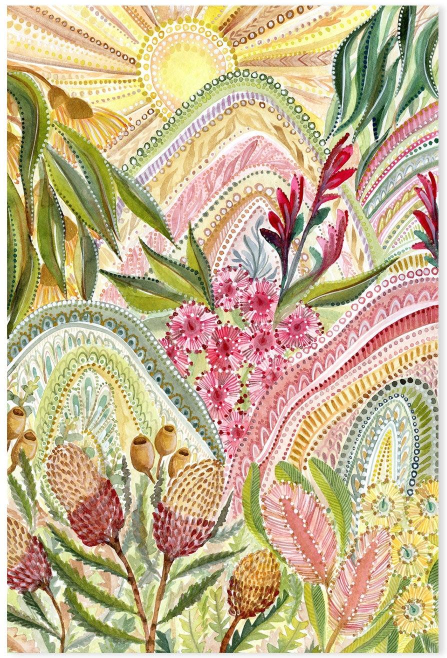 Native Rainbow, Style A , By Jessie Mitchelson,Wall Art Canvas Print,
