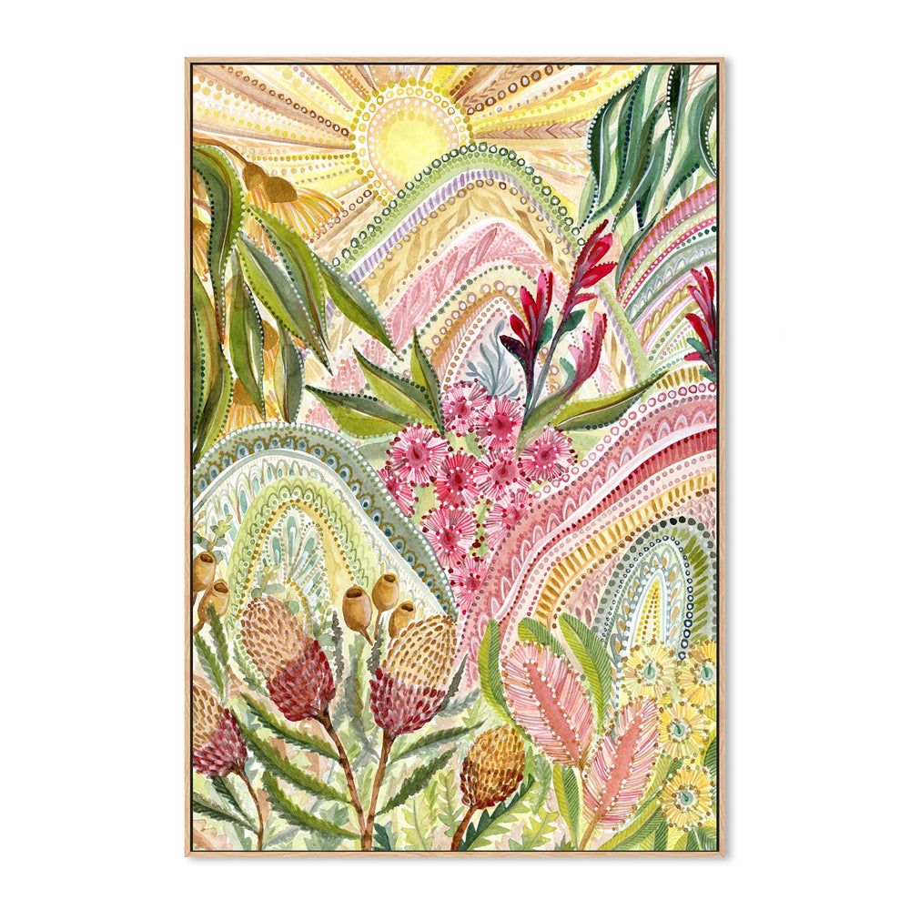 Native Rainbow, Style A , By Jessie Mitchelson,Wall Art Canvas Print,