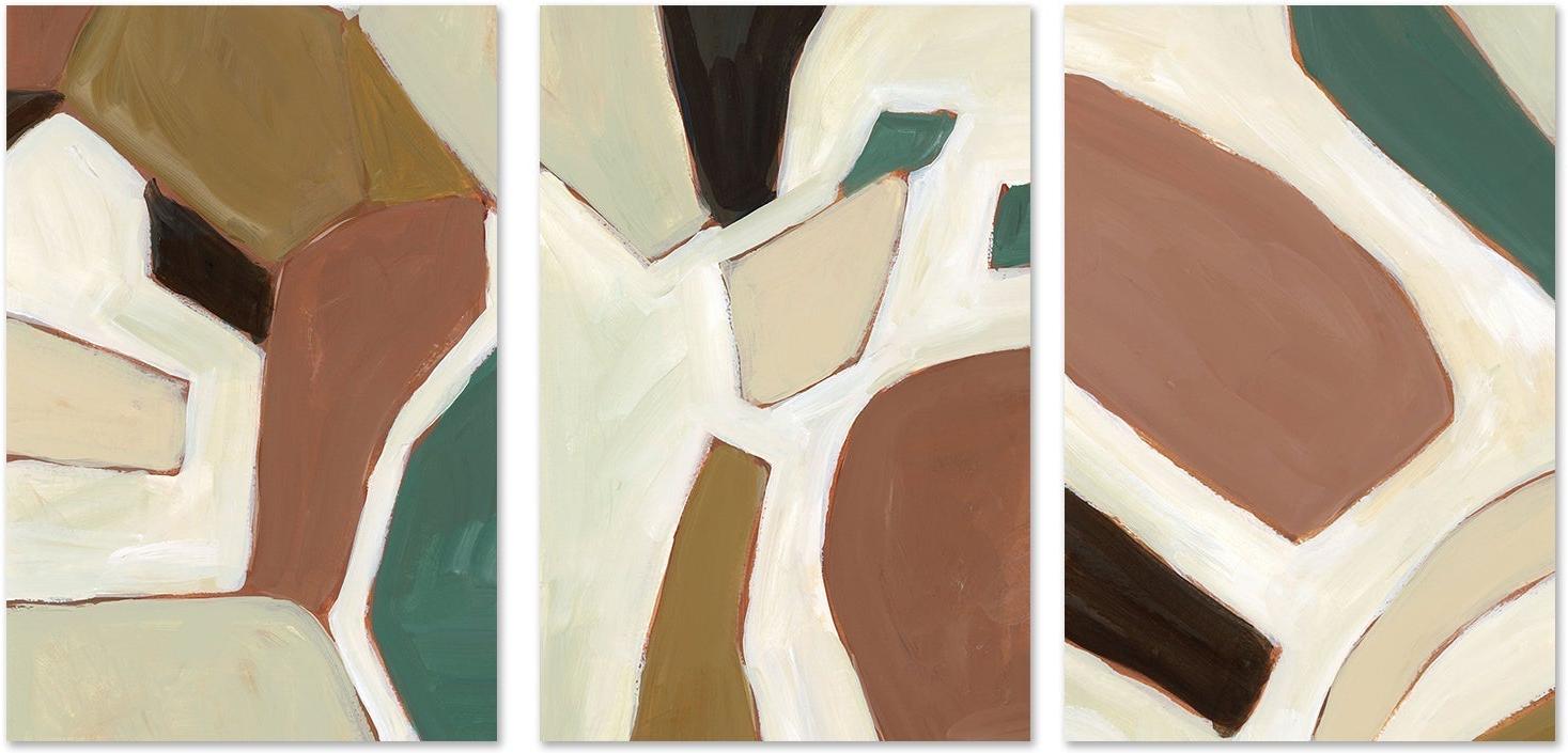 Neutral Geometry, Style A, B & C, Set Of 3 , By Emily Wood |Wall Art